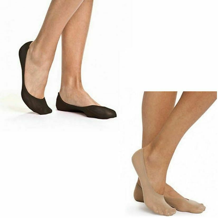 6 x Bonds No Show Footlets Footlet Black Nude Skin Sockettes Stockings ...