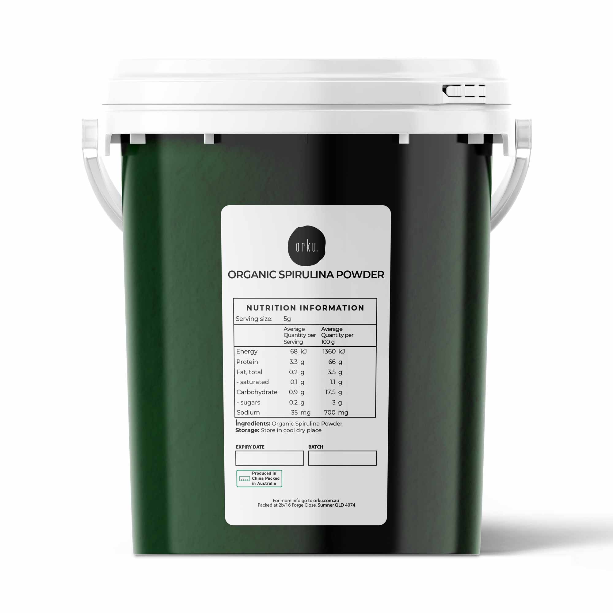 700g Organic Spirulina Powder Tub 'Orku' - Ozdingo