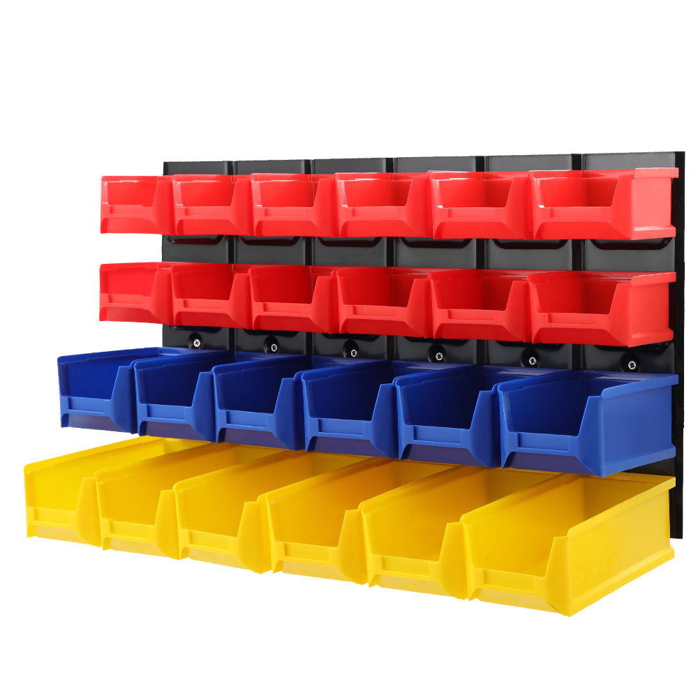 Giantz 24 Storage Bin Rack Wall Mounted – Ozdingo