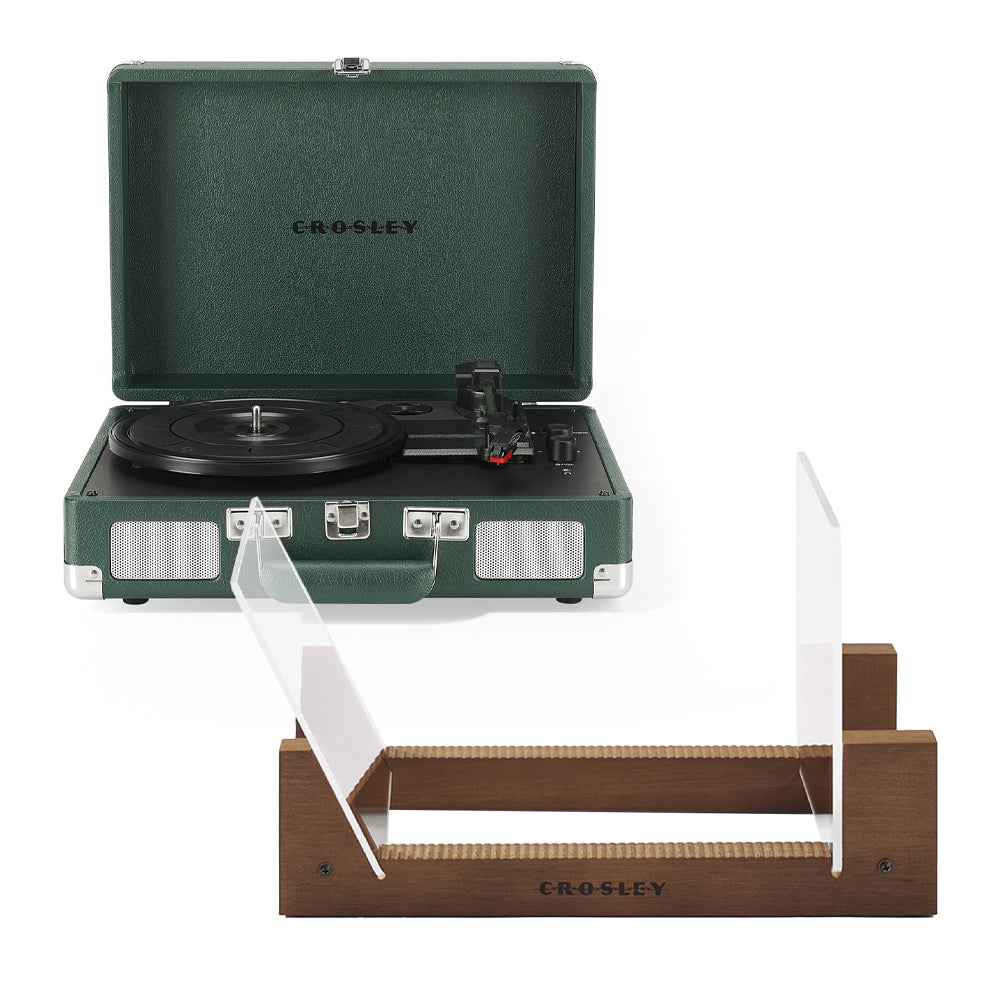 Crosley Cruiser Bluetooth Portable Turntable - Emerald Green + Bundled ...