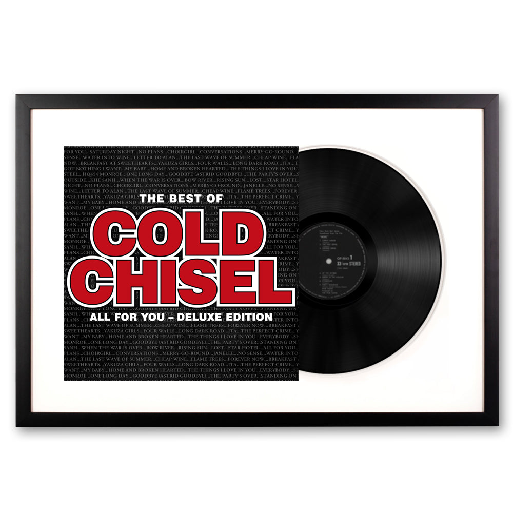 Framed Cold Chisel the Best of Cold Chisel Double Vinyl Album Art – Ozdingo