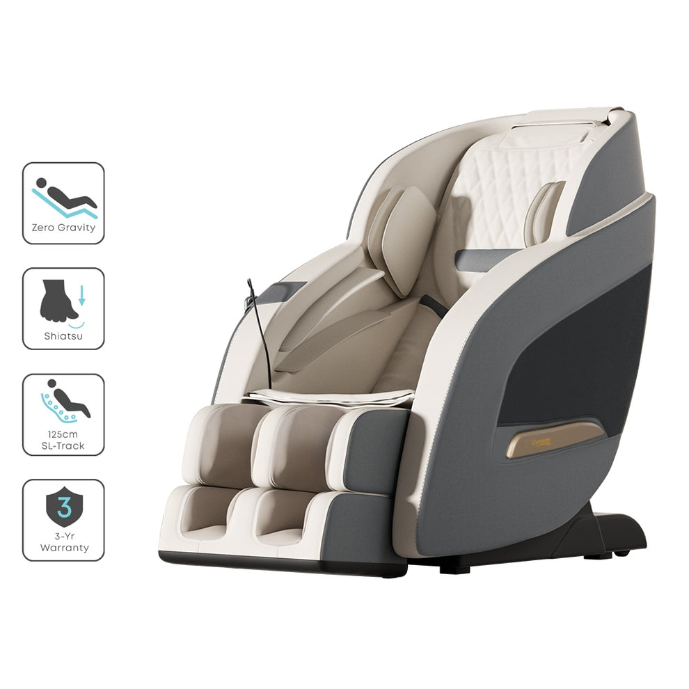 Livemor Massage Chair Electric Recliner Massager Grey Decima – Ozdingo
