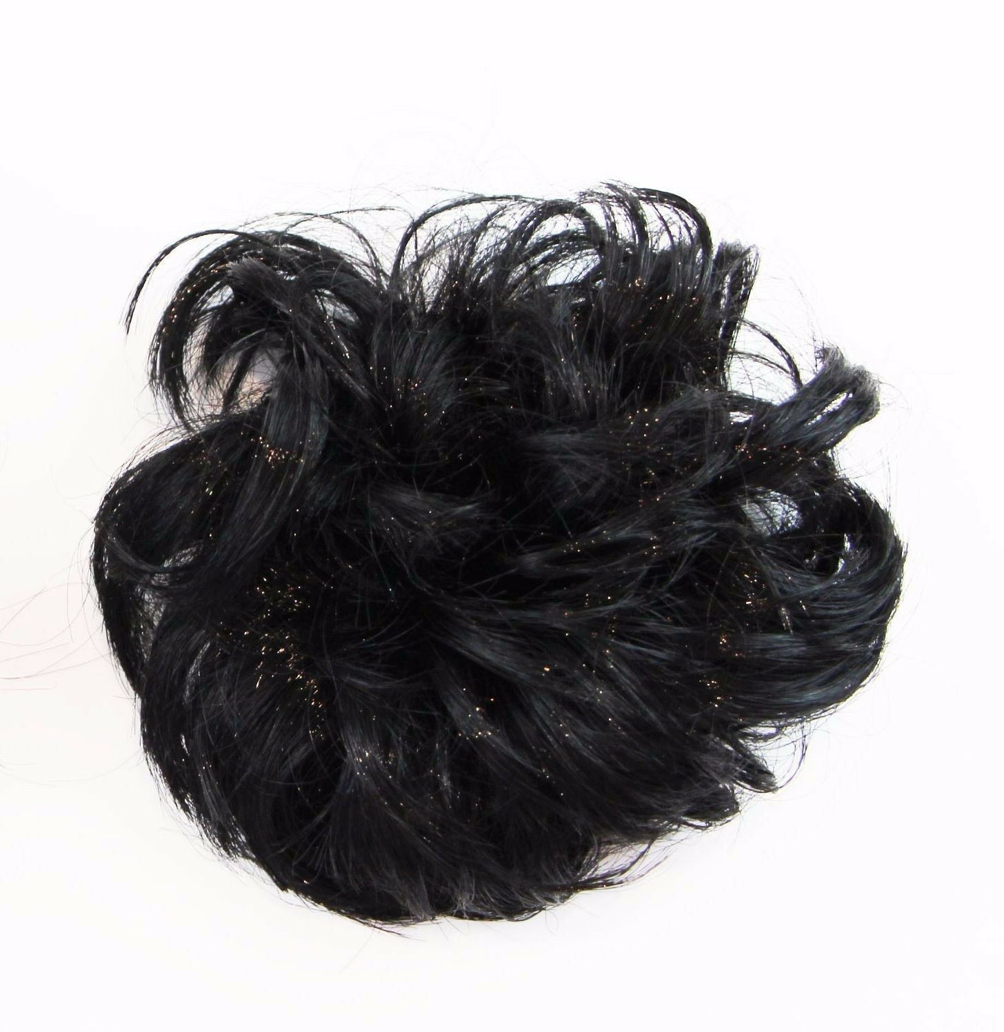Womens Hair Wig Ponytail Curly Scrunchie Black – Ozdingo